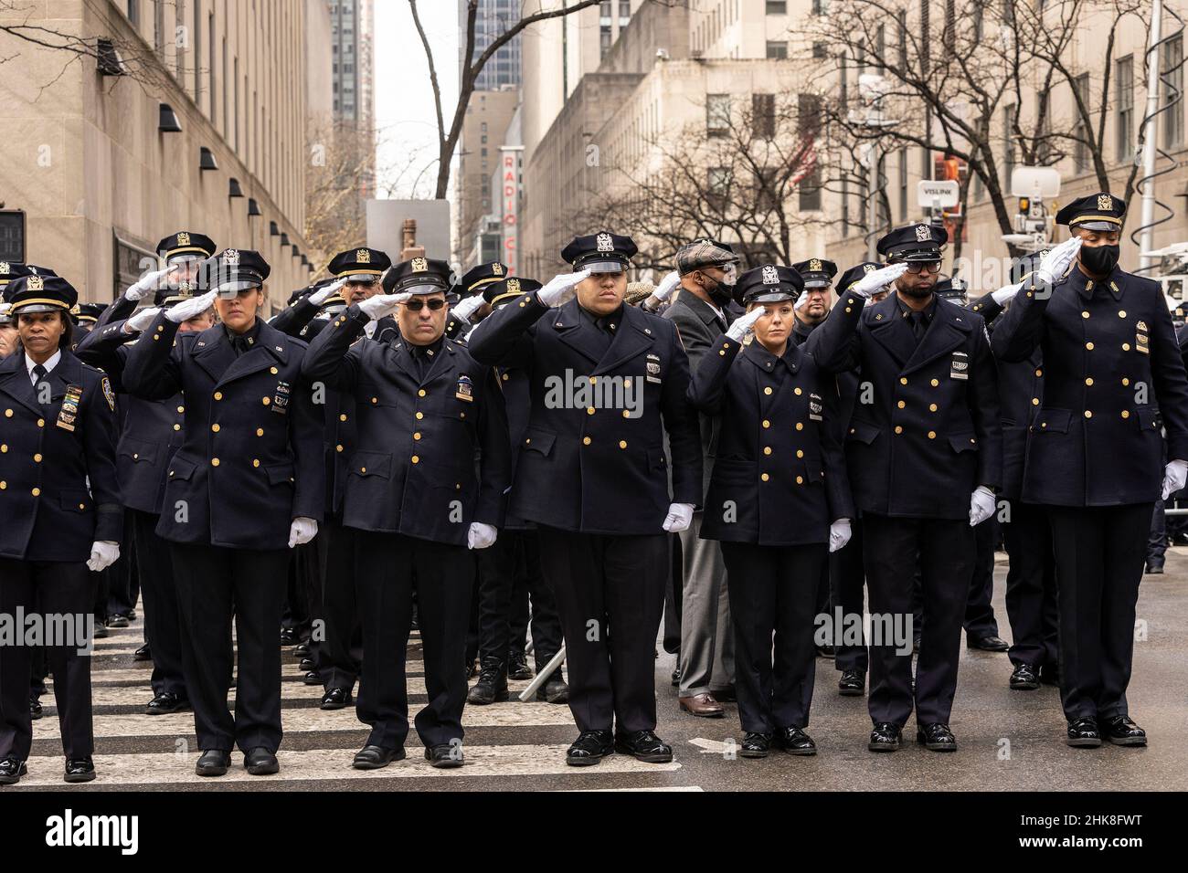 Funeral was held at Saint Patrick's Cathedral for the fallen police ...