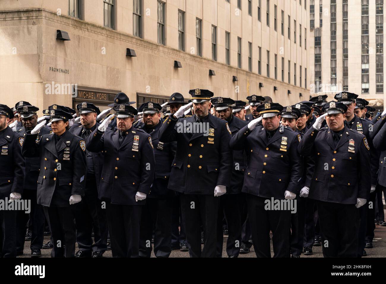 Funeral was held at Saint Patrick's Cathedral for the fallen police ...