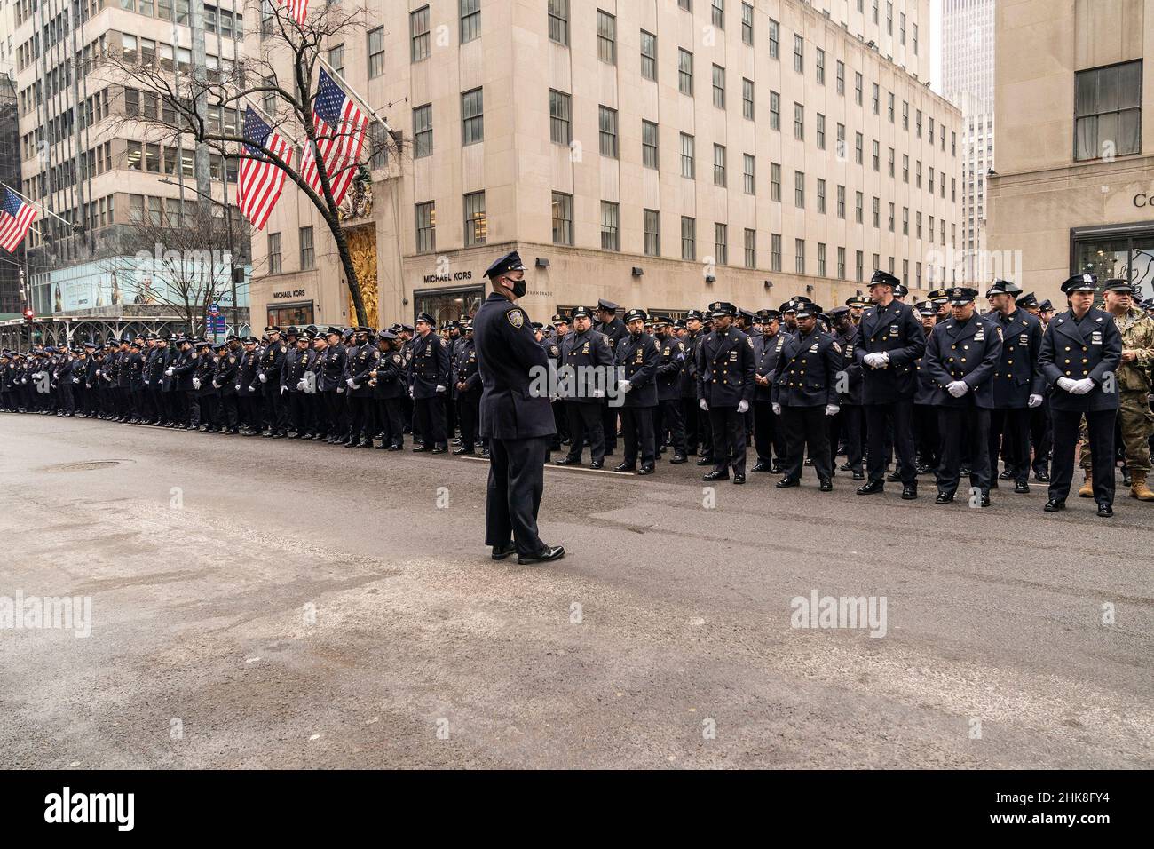 Funeral was held at Saint Patrick's Cathedral for the fallen police ...