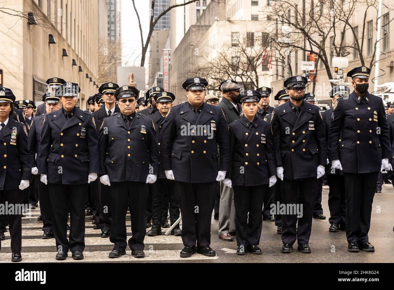 Funeral was held at Saint Patrick's Cathedral for the fallen police ...