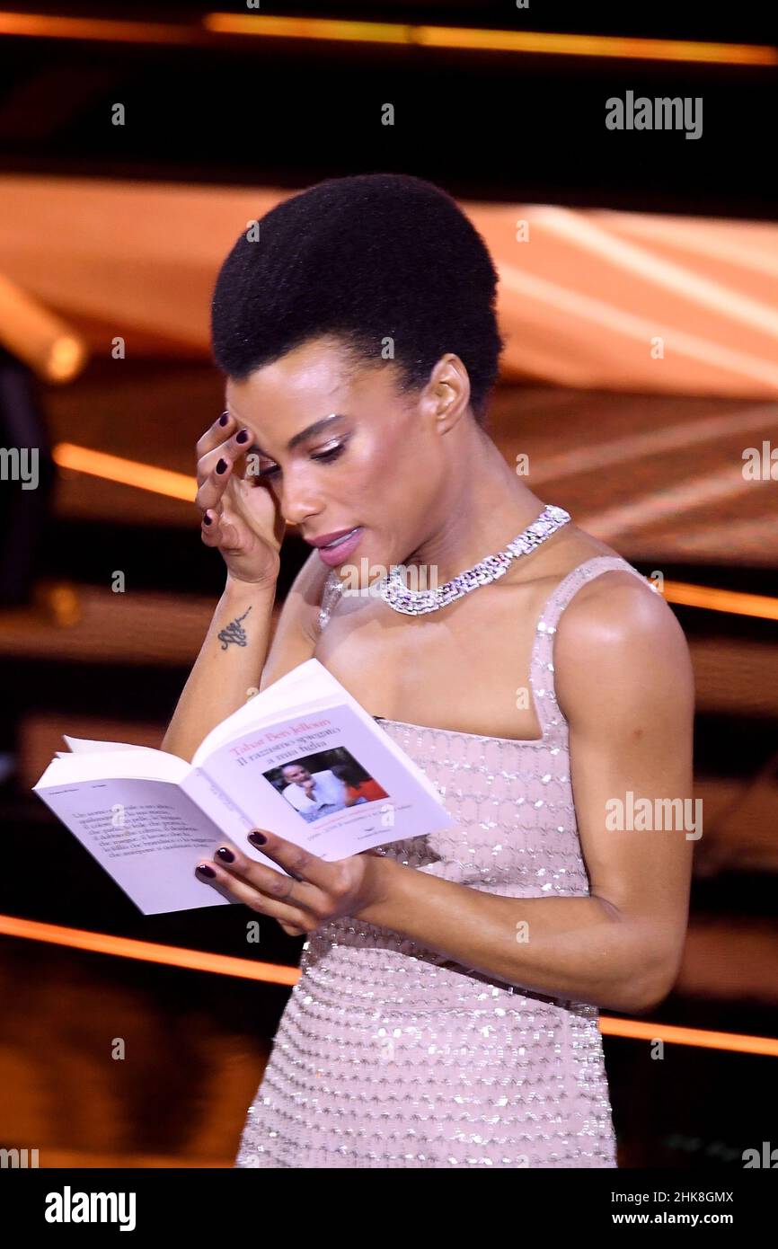 Sanremo, 72nd Italian Song Festival, Second Evening. In the photo ...