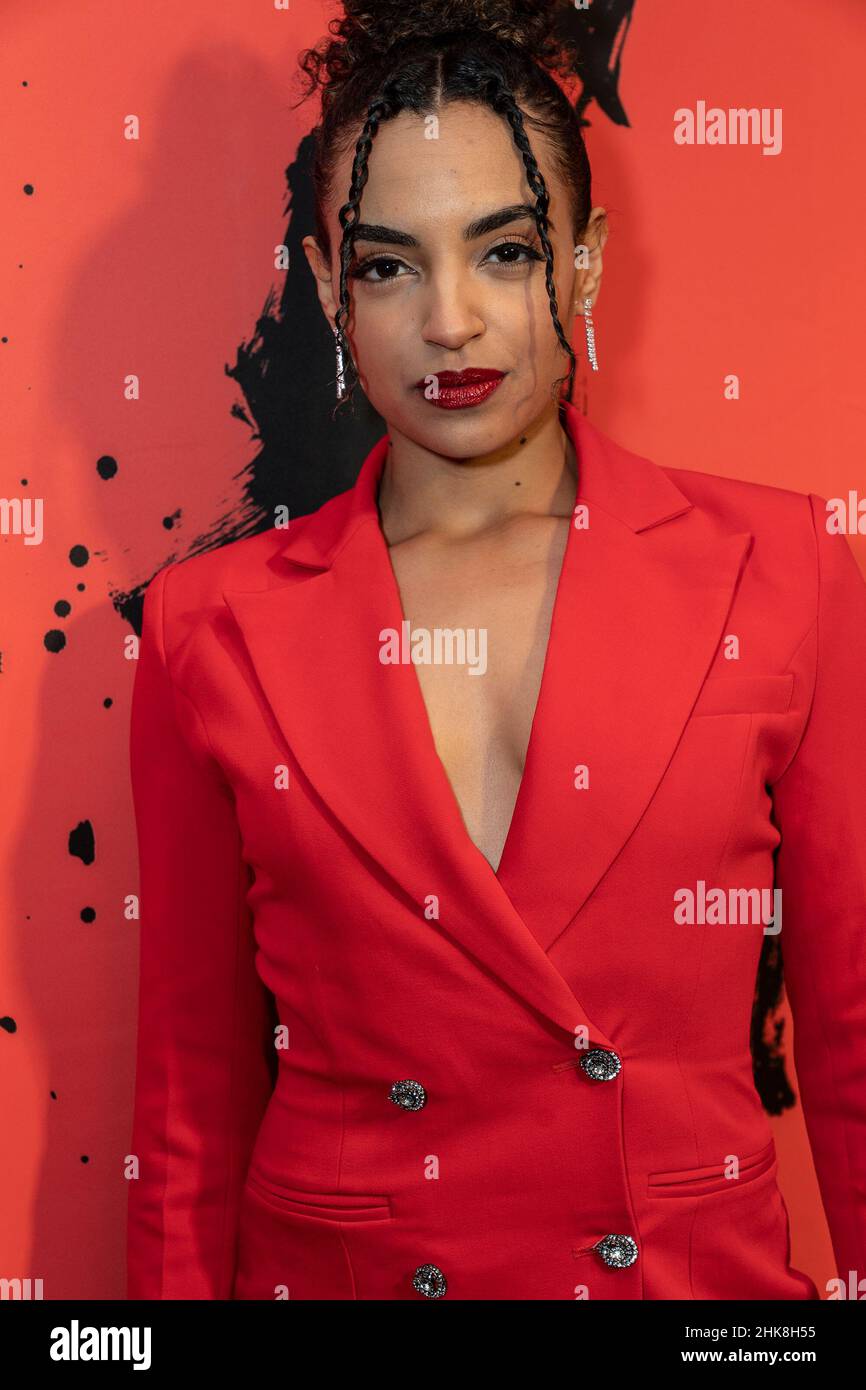 New York, New York, USA. 1st Feb, 2022. Carina-Kay Louchiey attends ...
