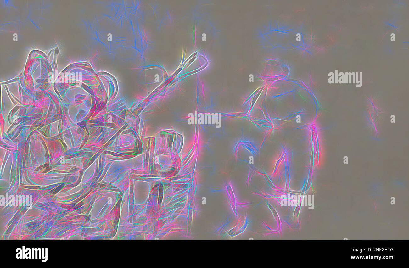 Inspired by Lute player and an interior with figures, Reimagined by ...