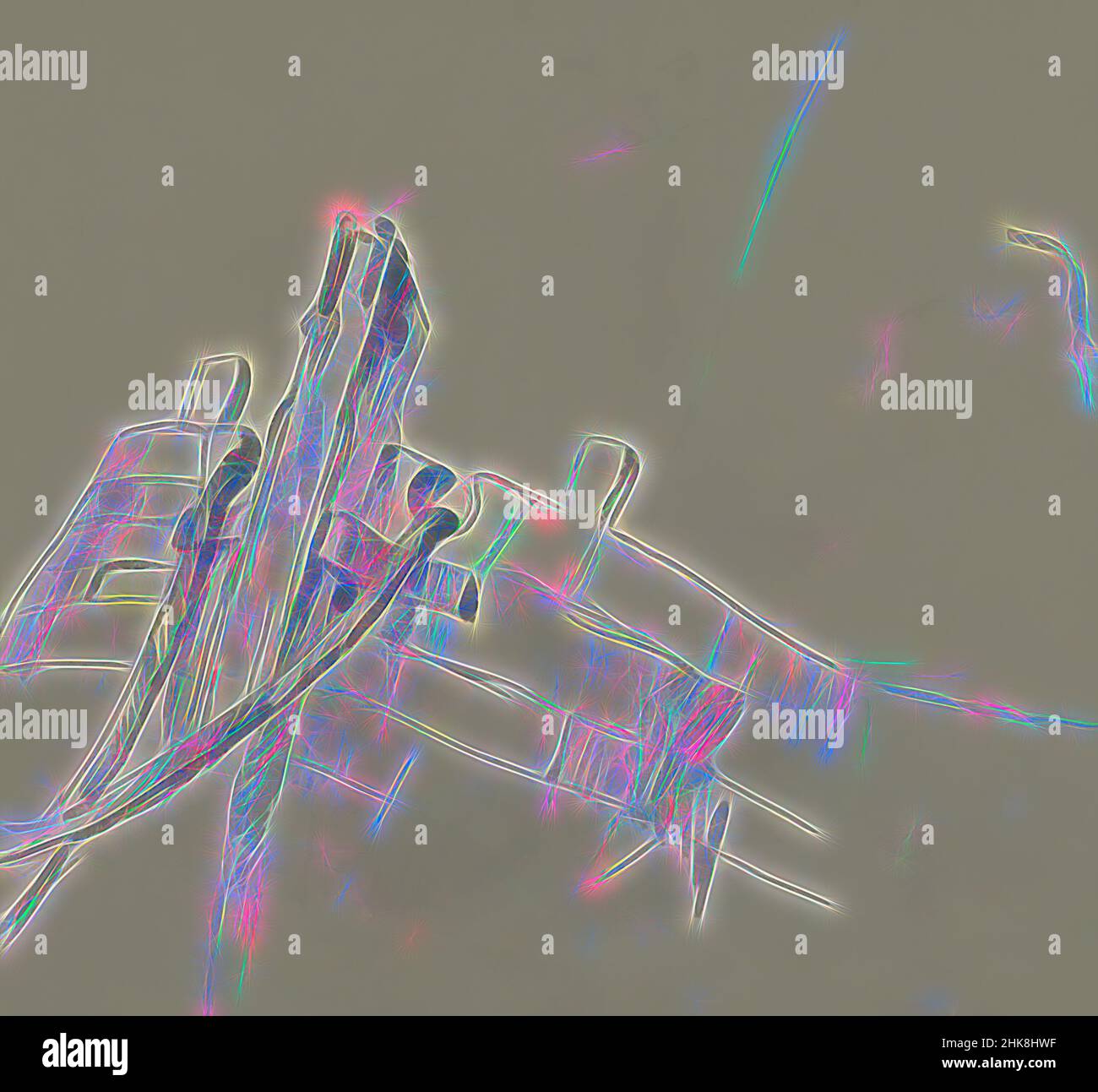 Inspired by study of a horse and a head of an animal, probably a sheep ...