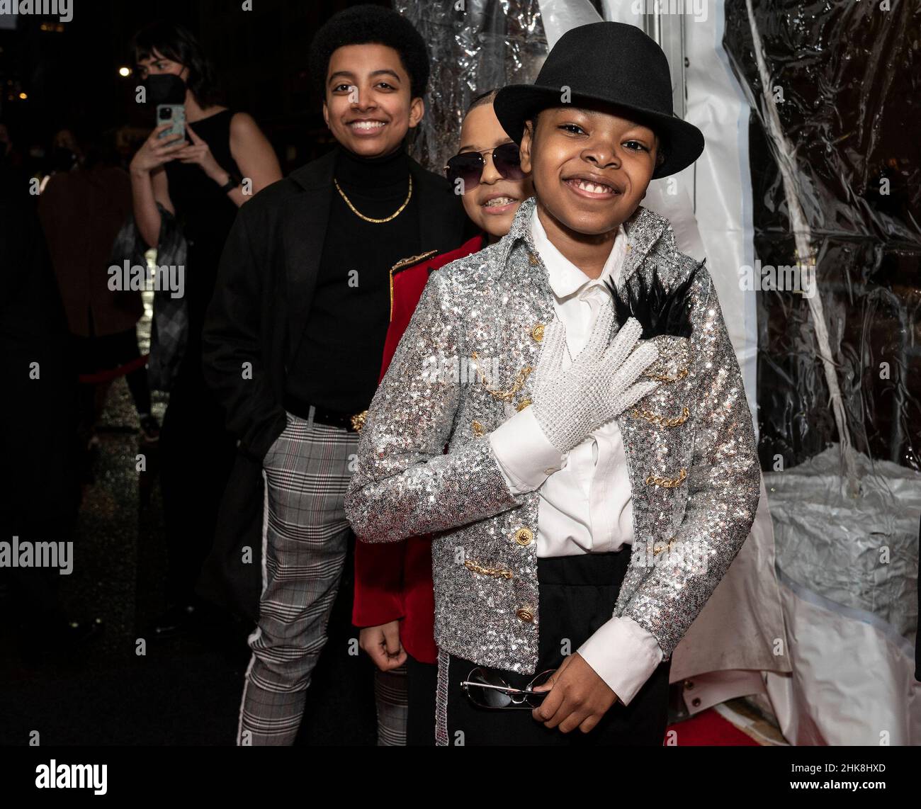 New York, New York, USA. 1st Feb, 2022. Devin Trey Campbell, Christian ...