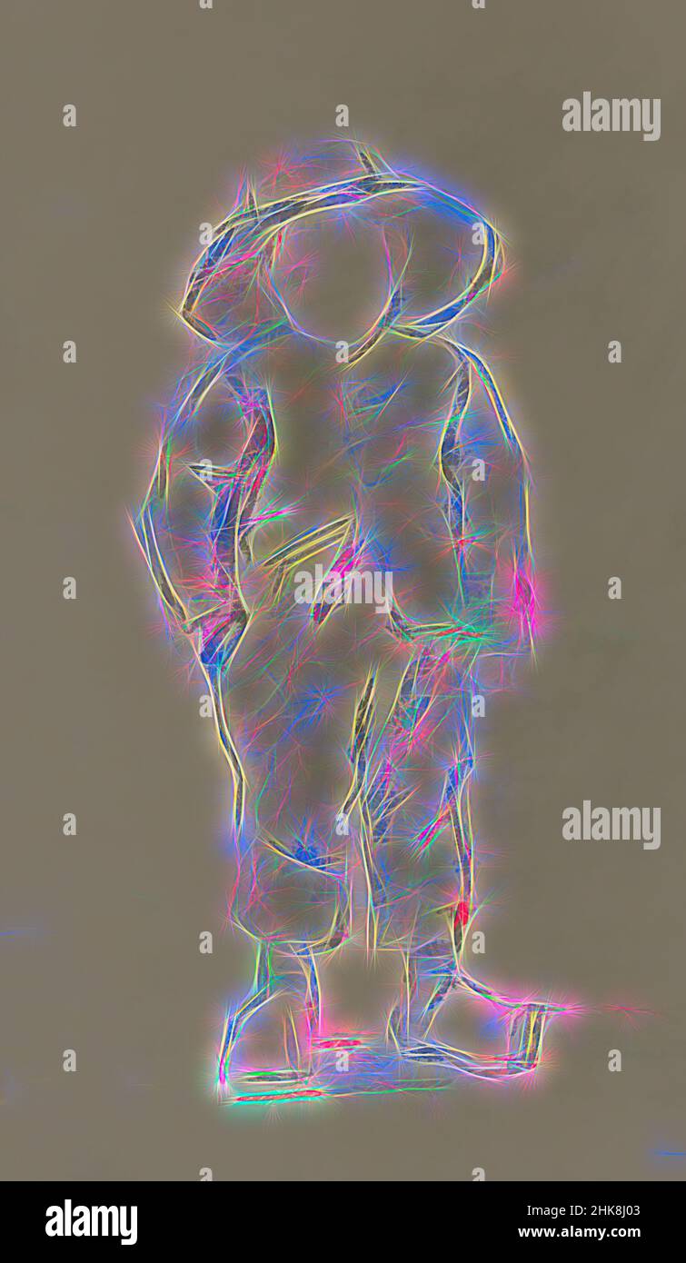Inspired by Boy on clogs with a hat, Reimagined by Artotop. Classic art ...