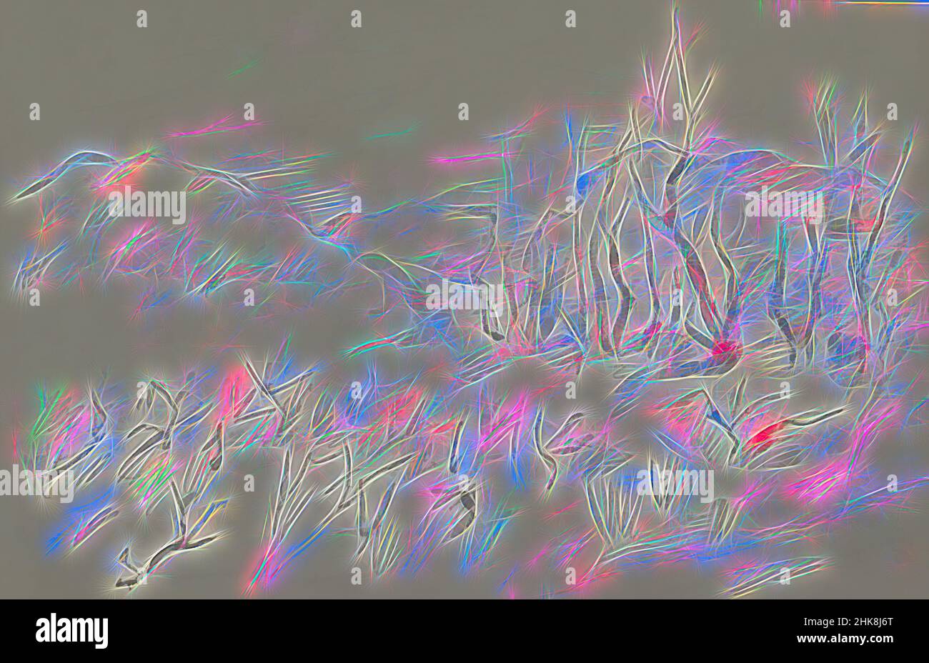 Inspired by Hillscape with trees and plants, Reimagined by Artotop ...