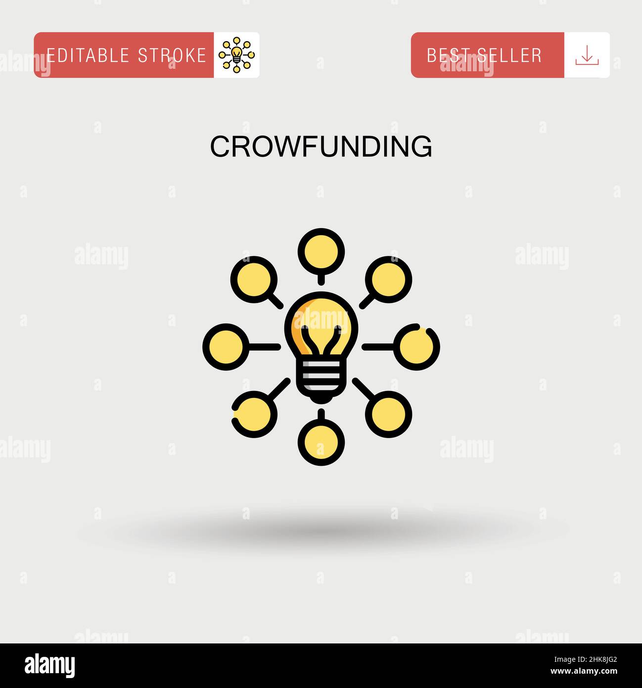 Crowd funding illustration Stock Vector Images - Alamy