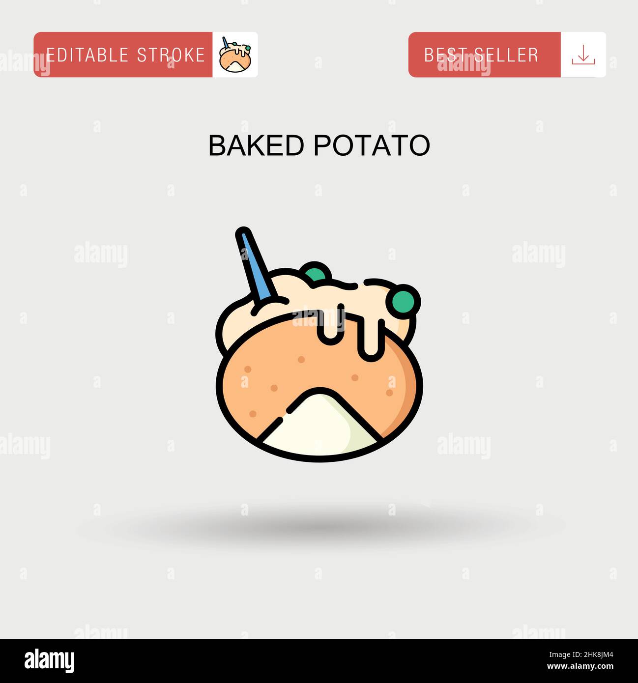 Baked stuffed pepper Stock Vector Images - Alamy