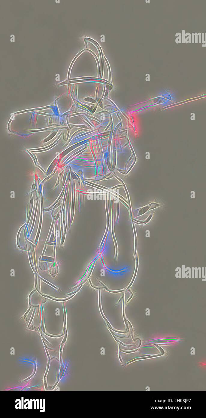 Inspired by Soldier who loosens the fuse from his musket, Reimagined by ...