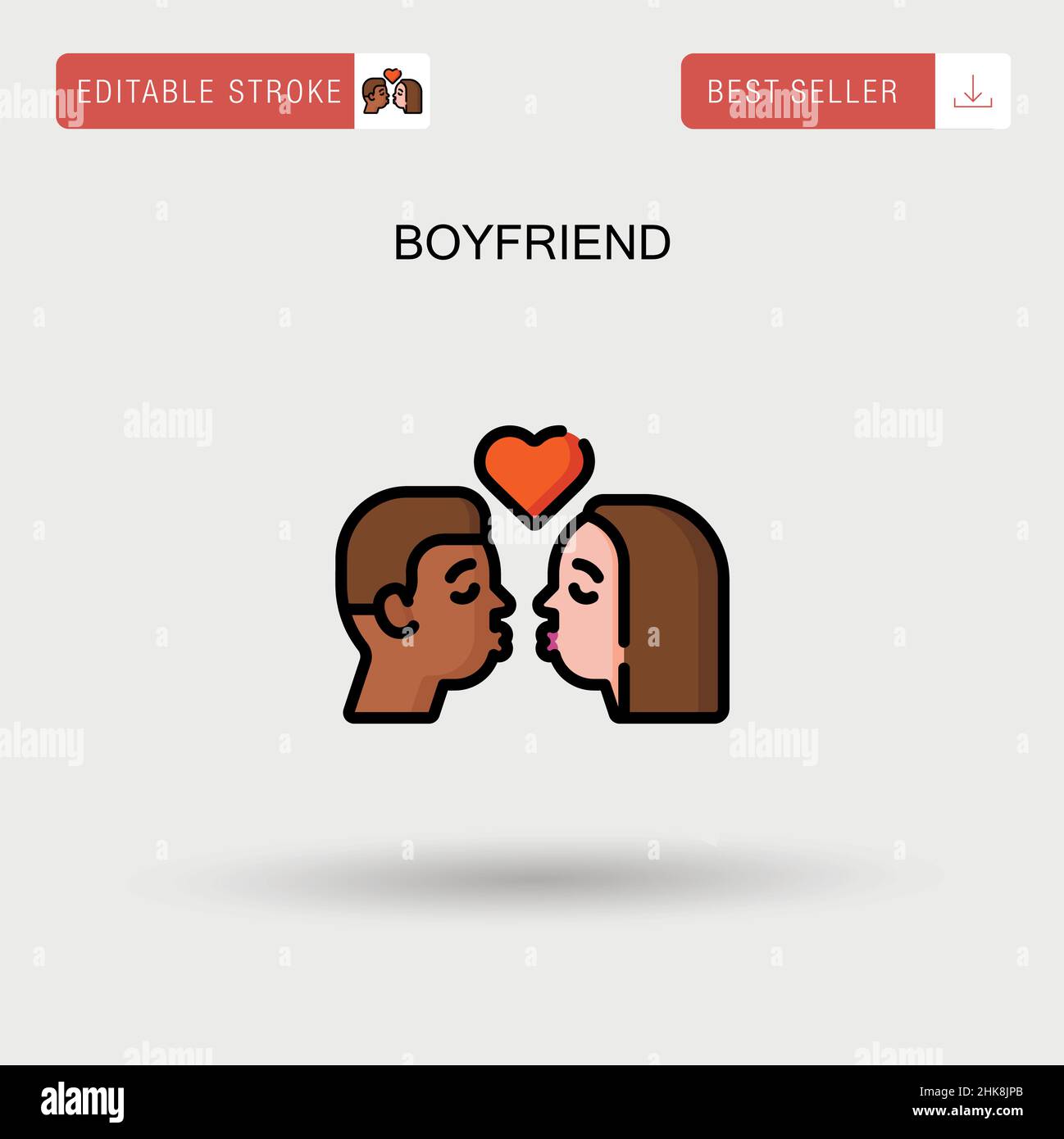 Beautiful boyfriend Stock Vector Images - Alamy