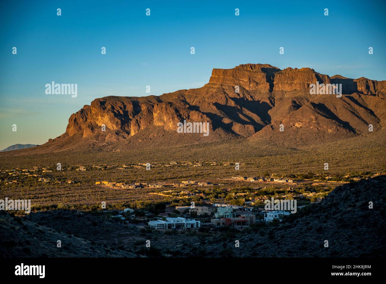 Cactus plants overlooking mountain landscape hi-res stock photography ...