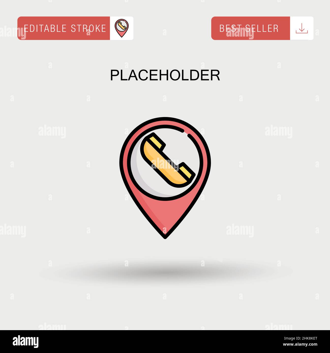 Placeholder Simple vector icon Stock Vector Image & Art - Alamy