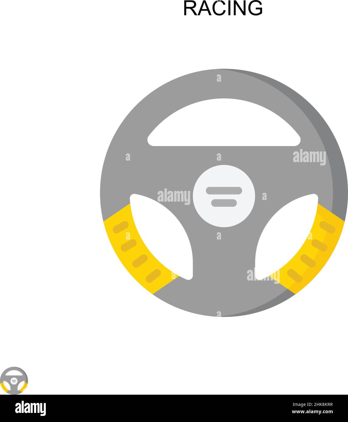 Racing Simple vector icon. Illustration symbol design template for web ...