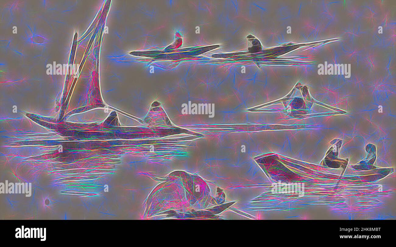 Inspired by Among others a figure in a rowing boat with a hay bale ...