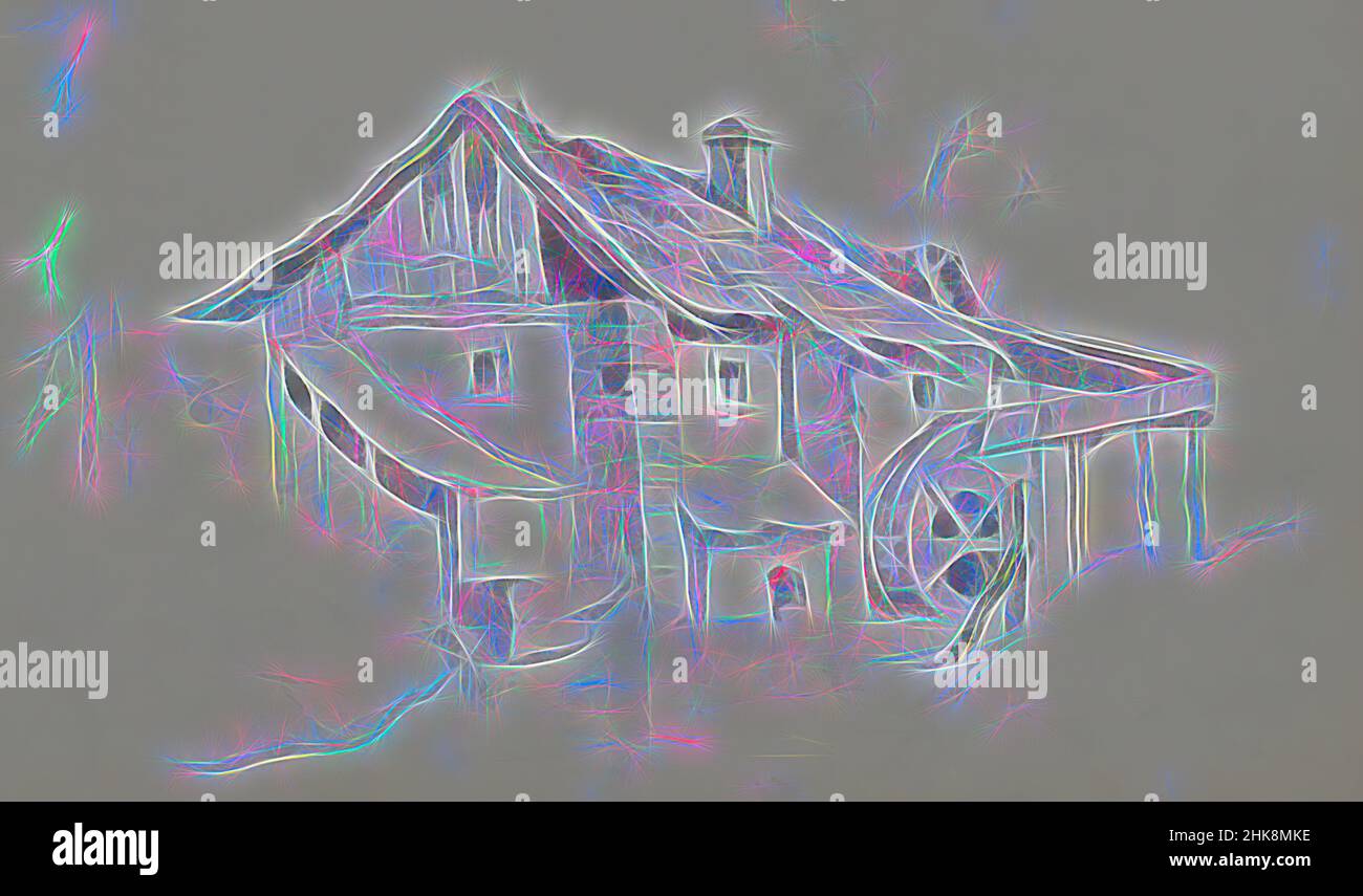 Inspired by Gelderland The Netherlands watermill, Reimagined by Artotop ...