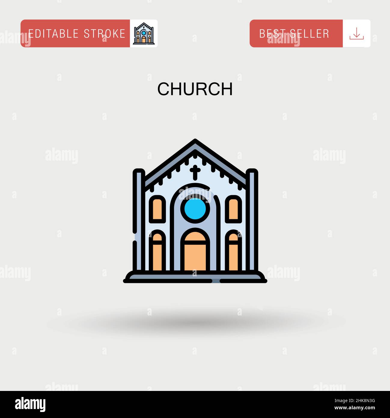 Catholic church interior Stock Vector Images - Alamy