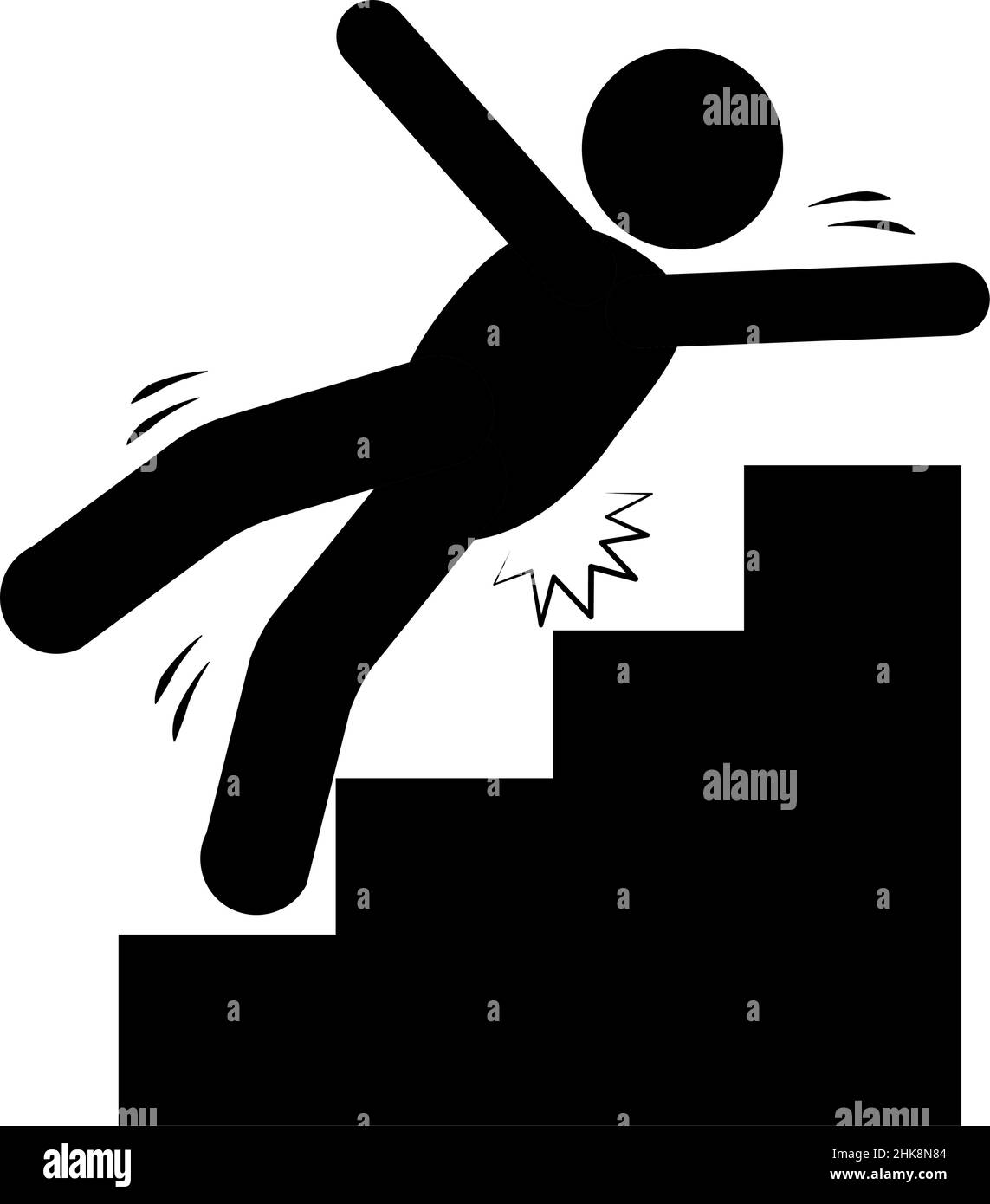 Ladder fall work Cut Out Stock Images & Pictures - Alamy