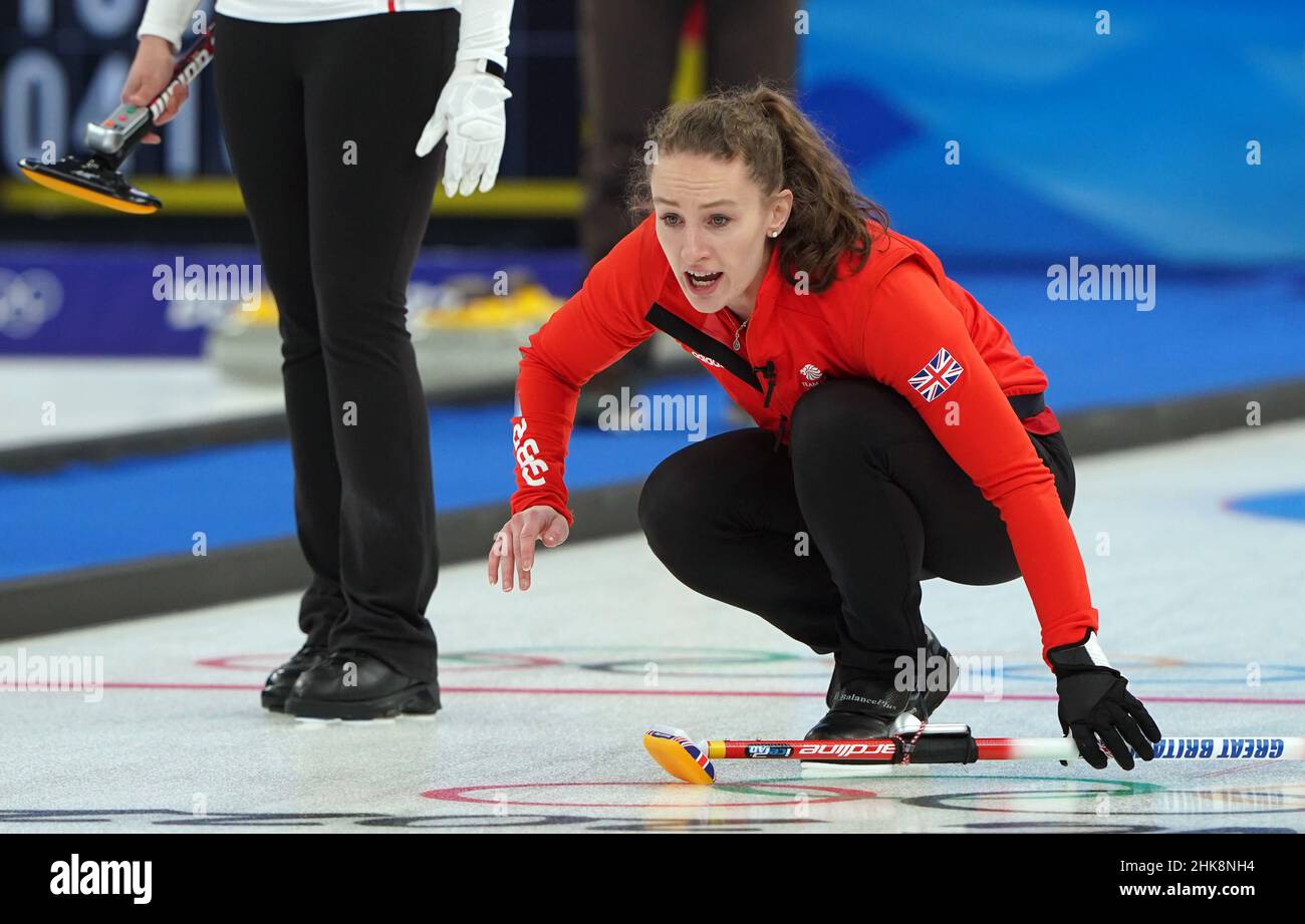 Great Britains Jennifer Dodds during her Mixed Doubles match against ...