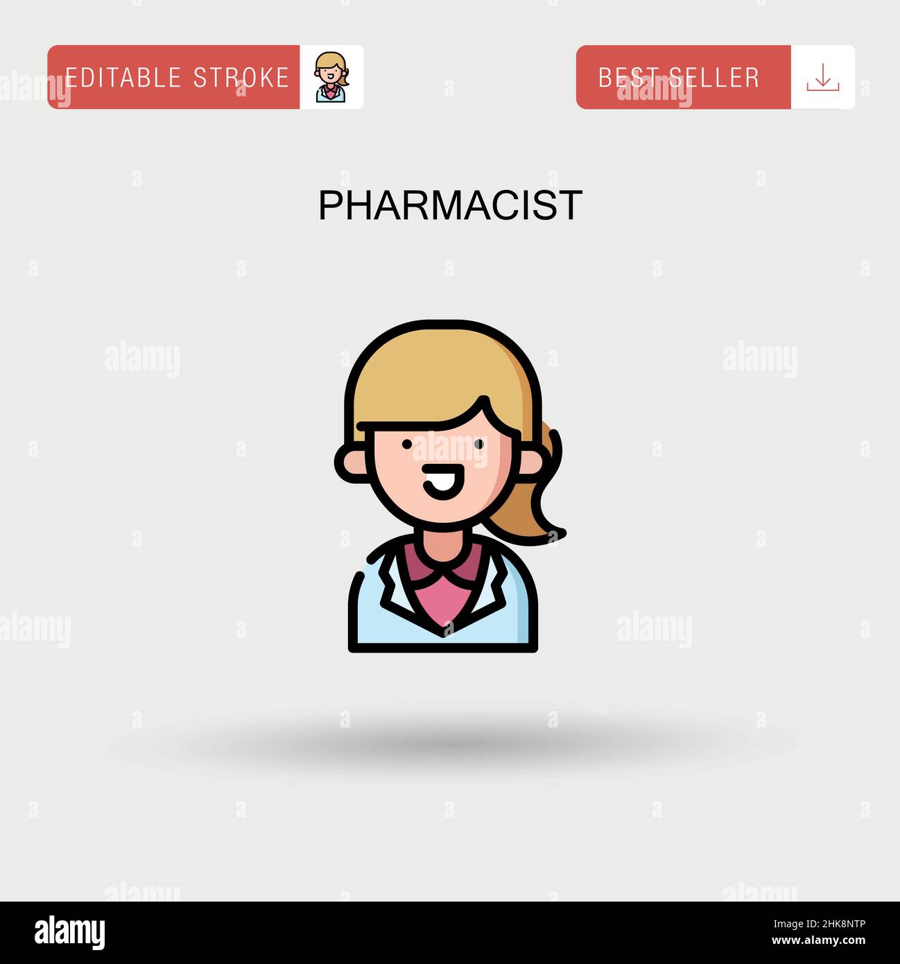 Pharmacist Simple vector icon Stock Vector Image & Art - Alamy
