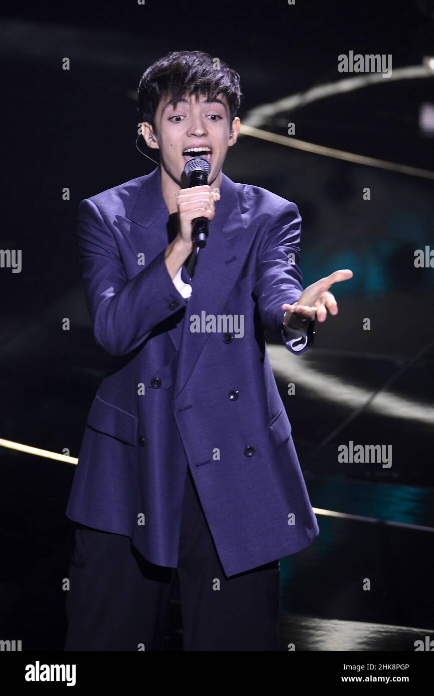 Sanremo, 72nd Italian Song Festival, Second Evening. The singers ...