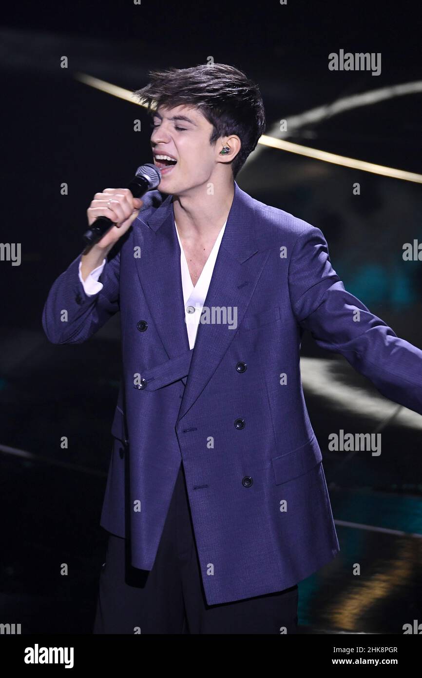 Sanremo, 72nd Italian Song Festival, Second Evening. The singers ...