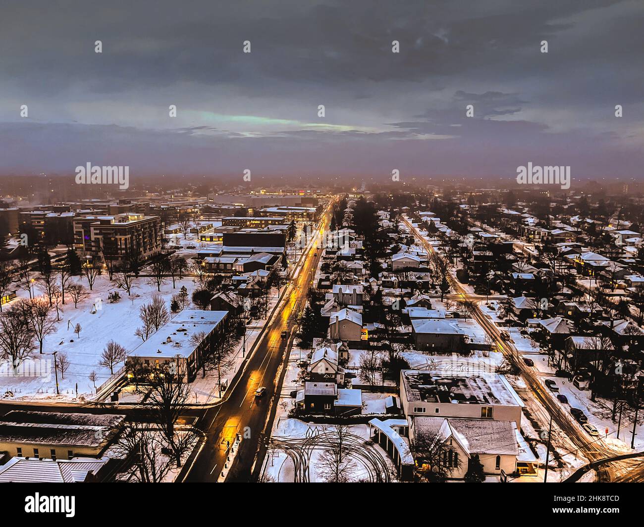 Beautiful view of the city landscape from the azure tower Stock Photo ...