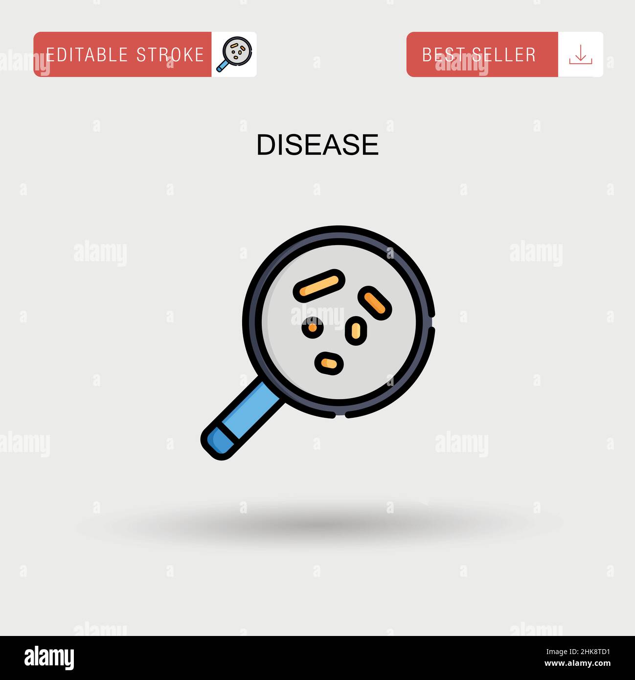 Disease Simple vector icon Stock Vector Image & Art - Alamy
