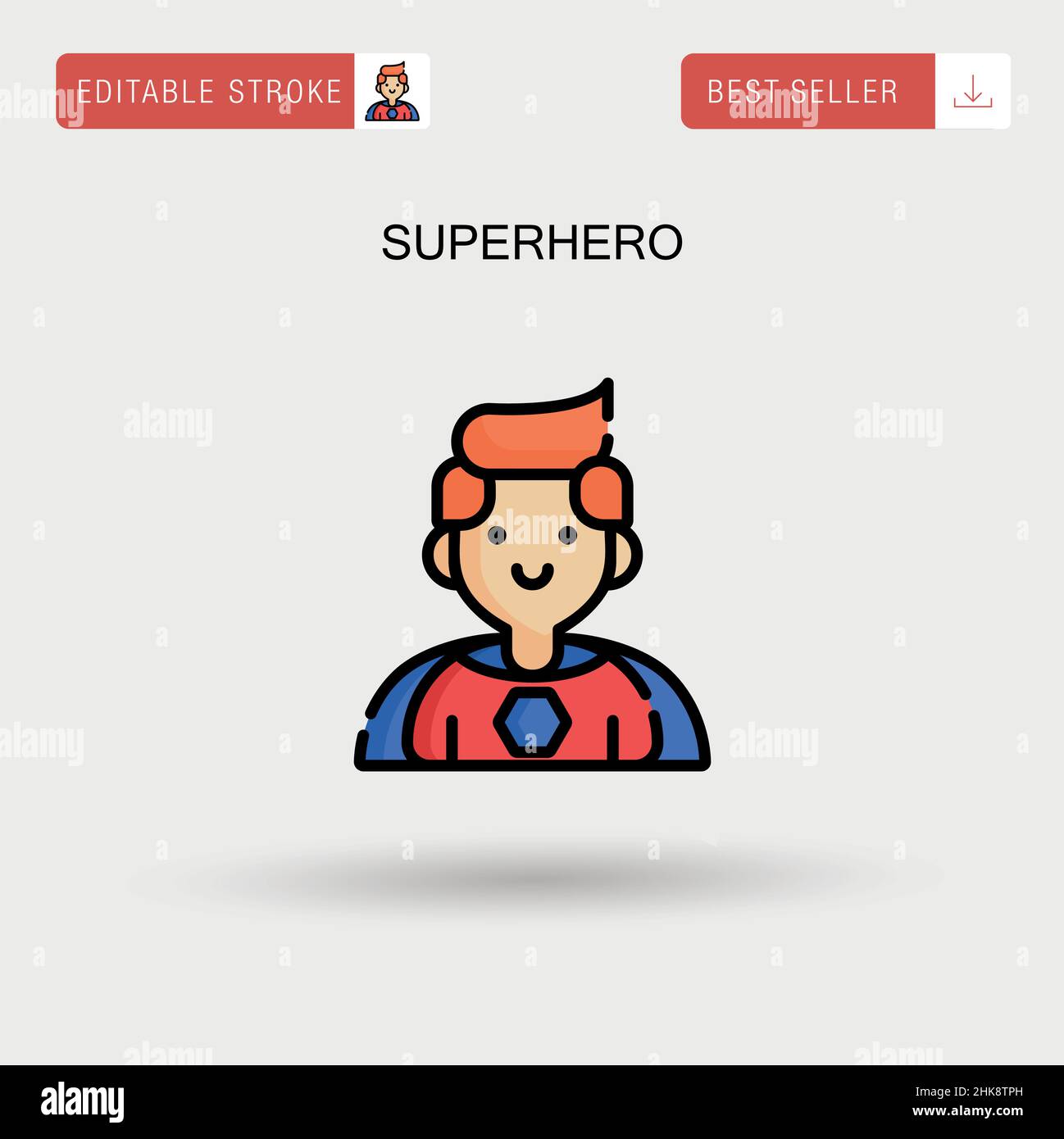 Superhero Illustration Stock Vector Images - Alamy
