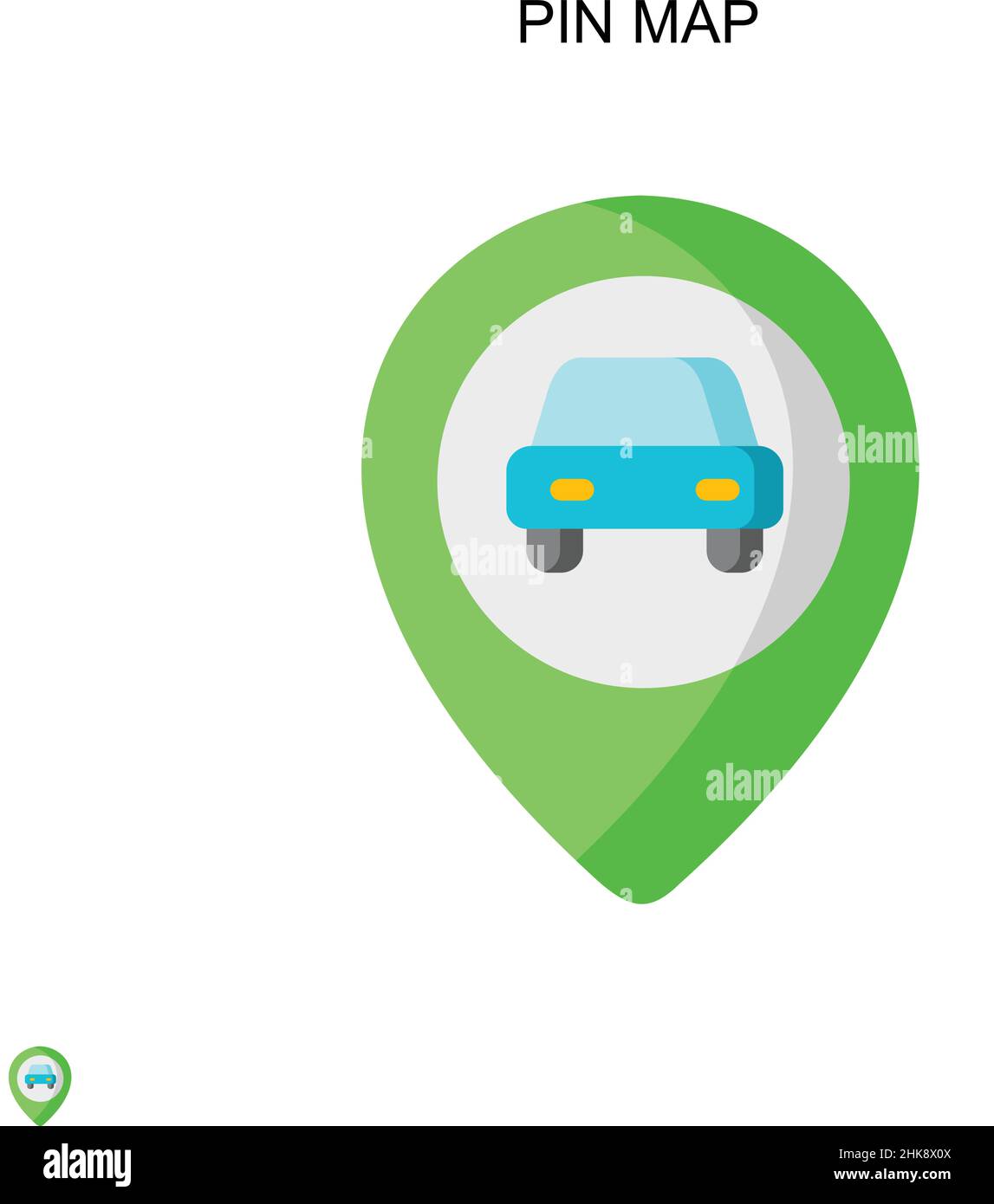 Pin map Simple vector icon. Illustration symbol design template for web ...