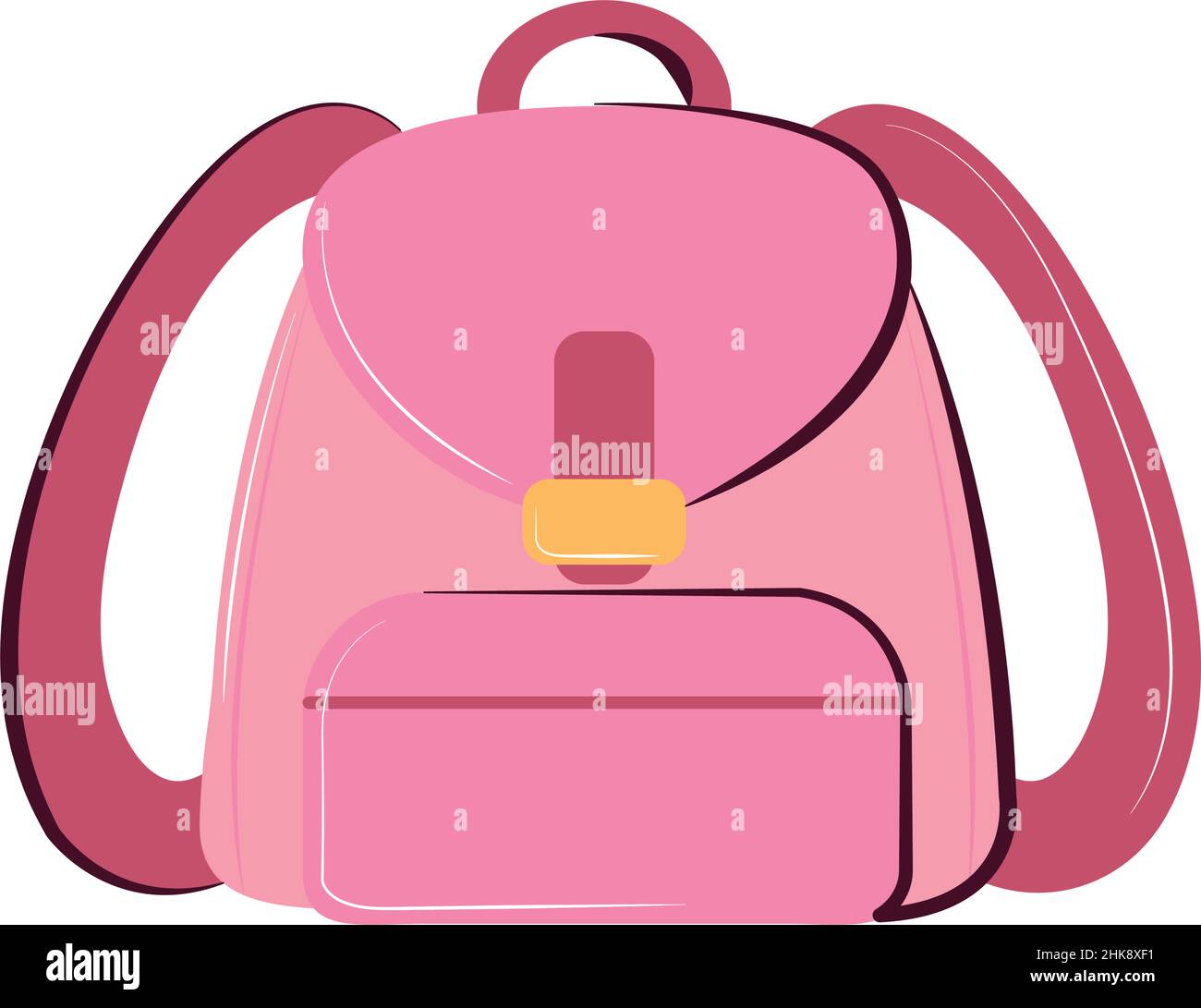 pink backpack icon Stock Vector Image & Art - Alamy
