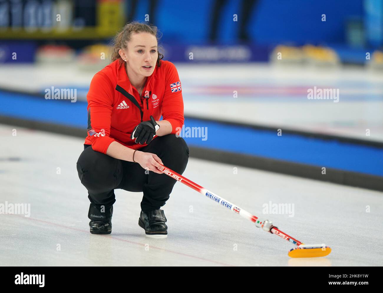 Great Britains Jennifer Dodds during her Mixed Doubles match against ...
