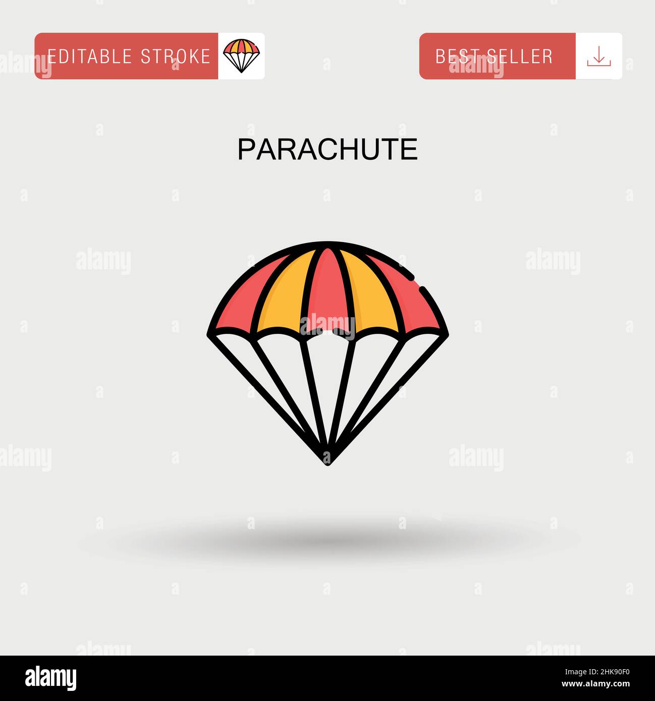 Parachute landing sign hi-res stock photography and images - Alamy