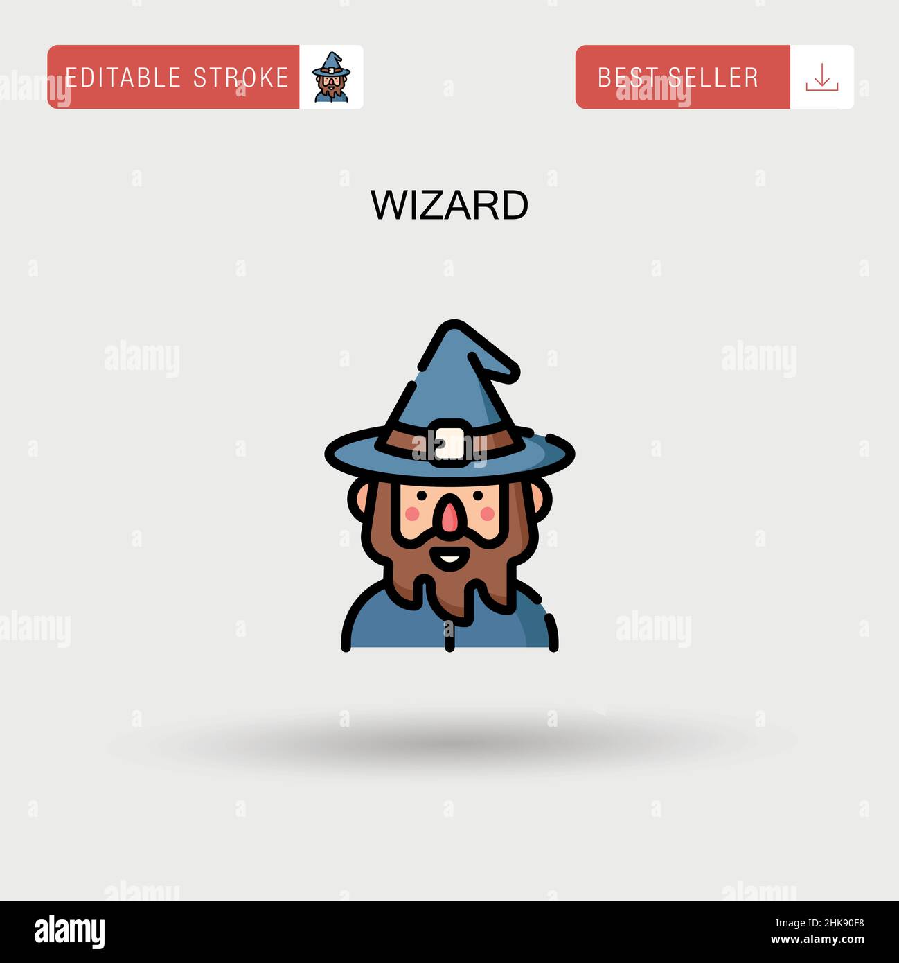 Wizard Simple vector icon Stock Vector Image & Art - Alamy