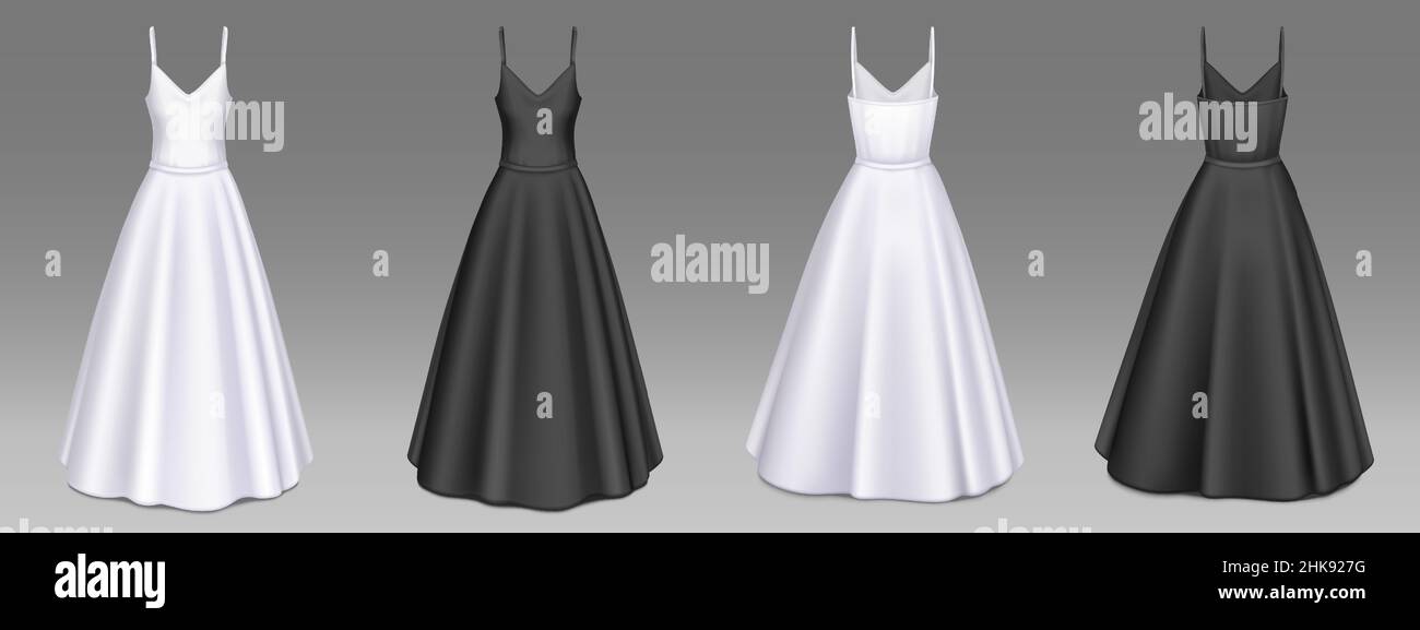 Woman sundress rear view Stock Vector Images - Alamy