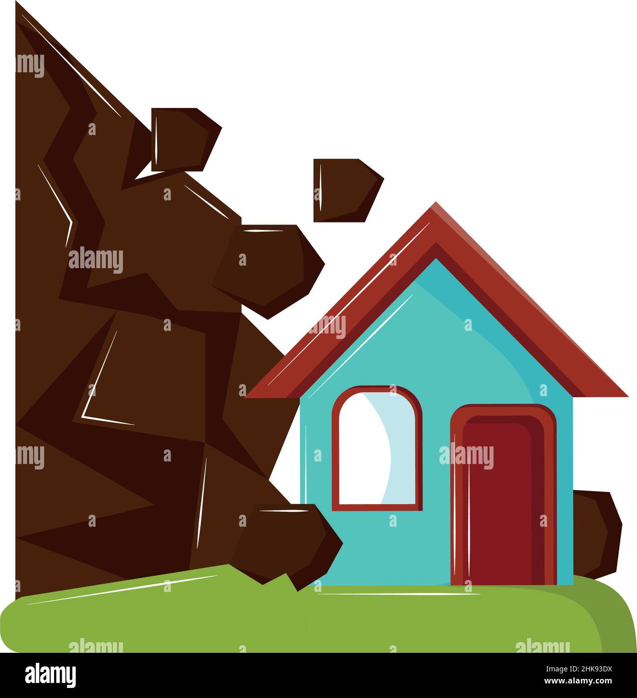 landslide natural disaster Stock Vector Image & Art - Alamy