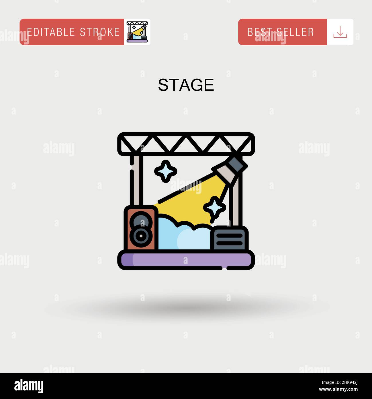 Broadway stage Stock Vector Images - Alamy