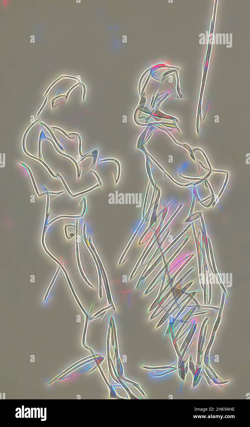 Inspired by With their arms crossed. The back figure leans. Two ...