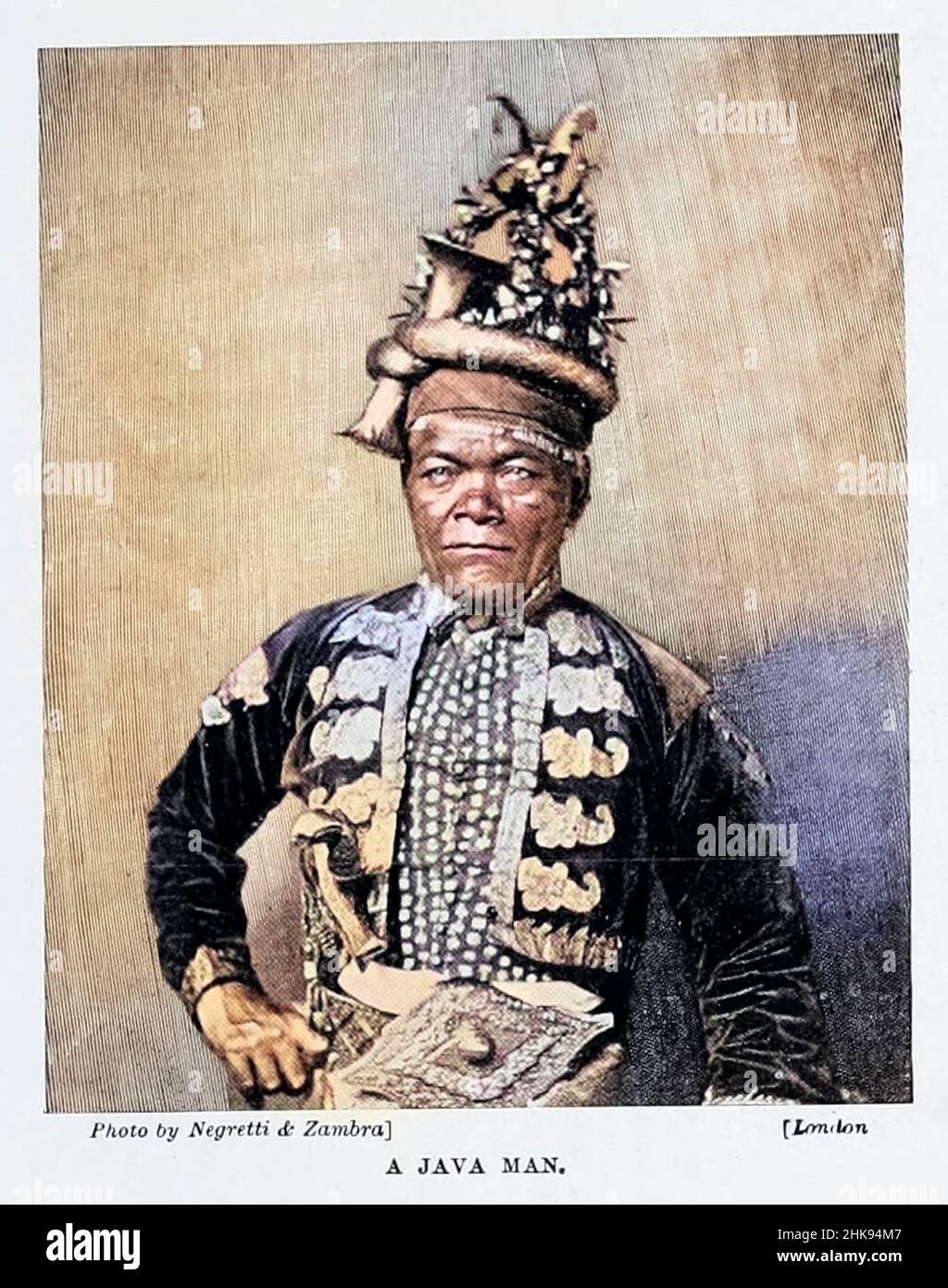 Machine Colorized A Java Man from the book ' The living races of ...