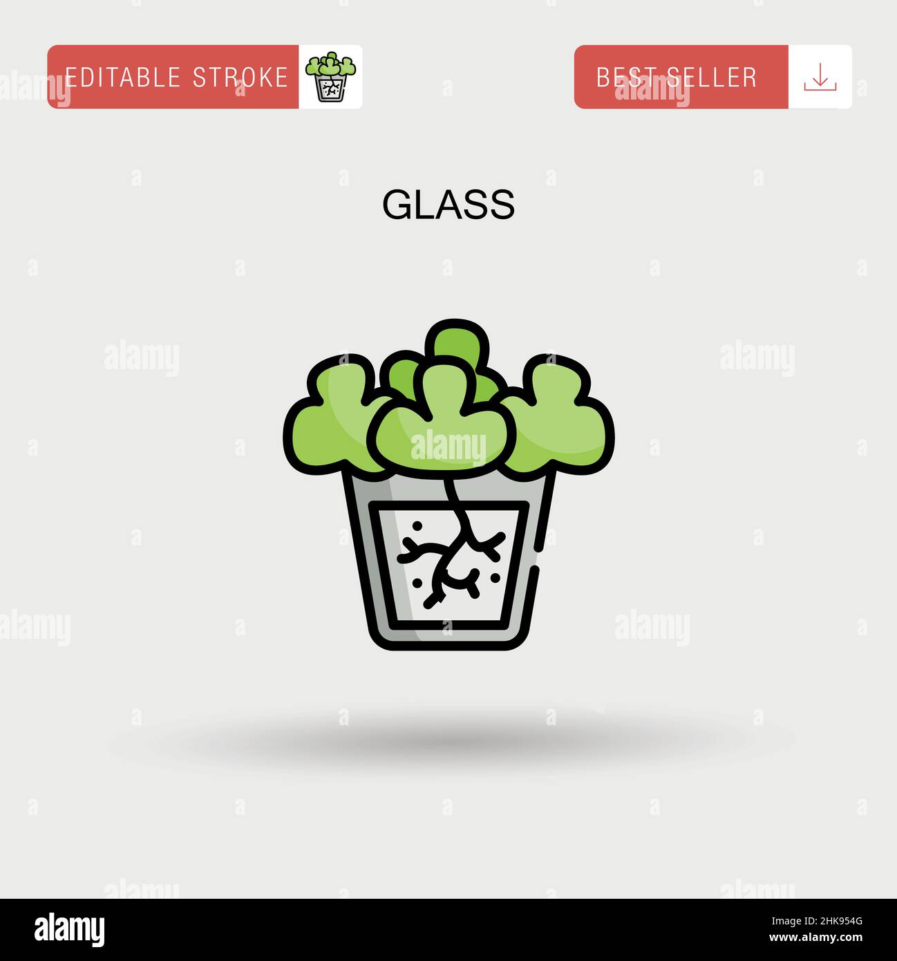 Glass Simple vector icon Stock Vector Image & Art - Alamy