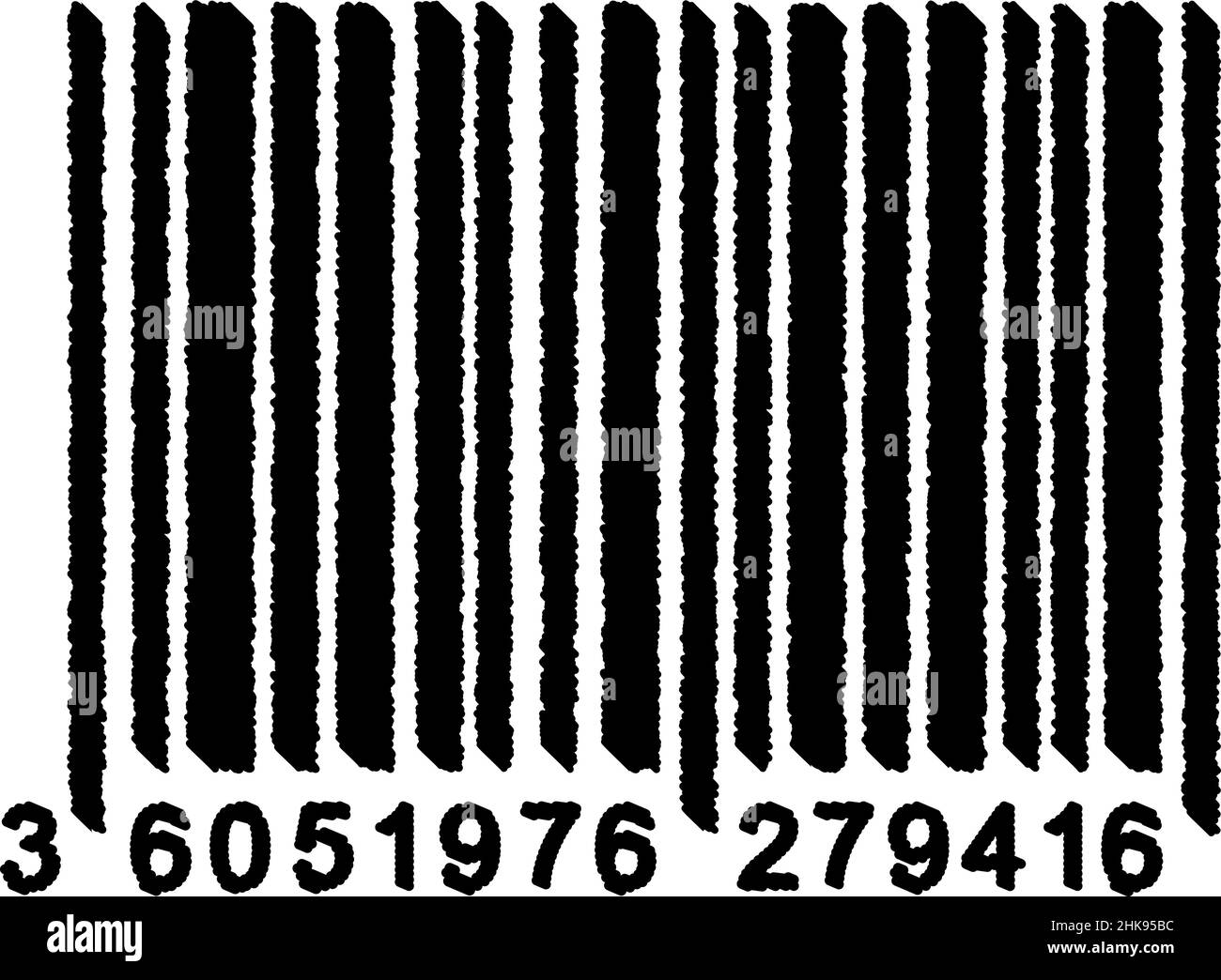 Bar Code isolated on white background. Universal Product Scan Code in ...