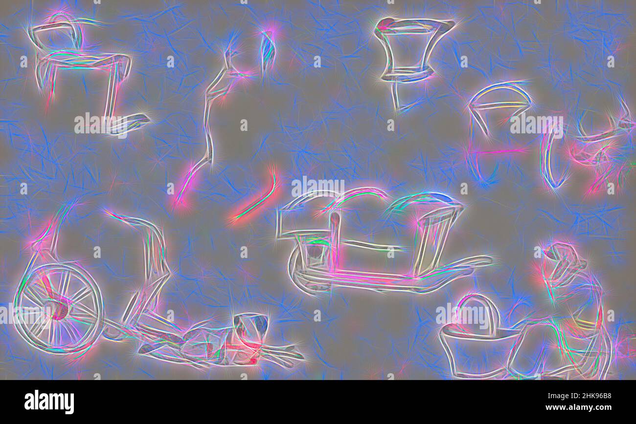 Inspired by Women in different poses and carts. Bottom left a dog in ...