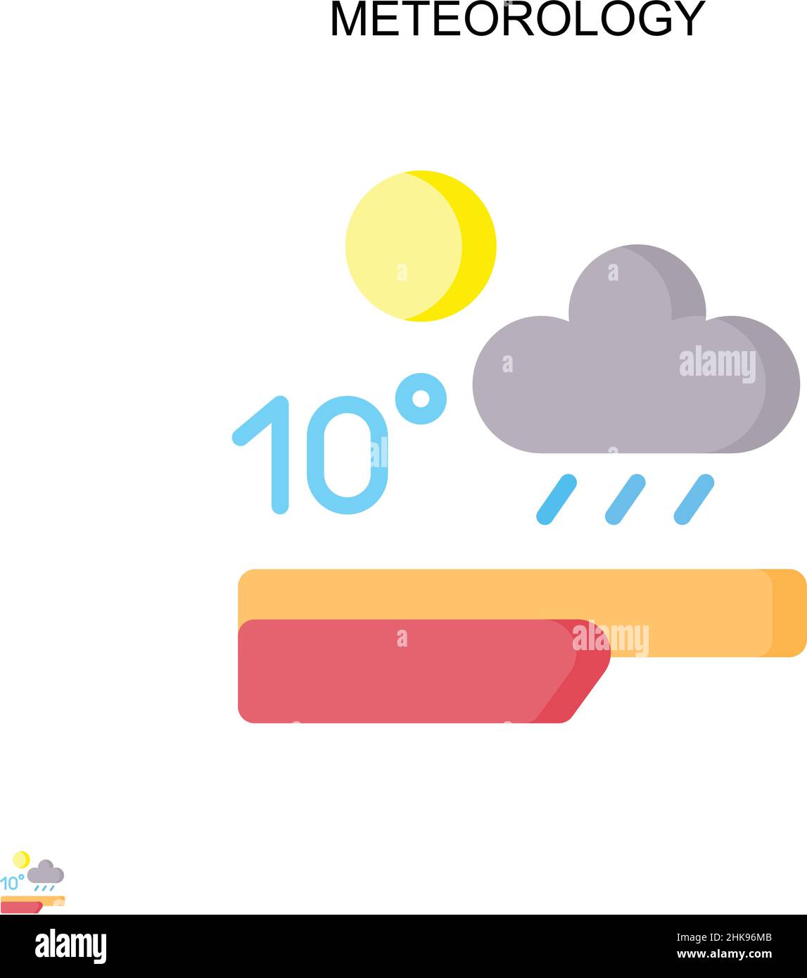 Meteorology Simple vector icon. Illustration symbol design template for ...