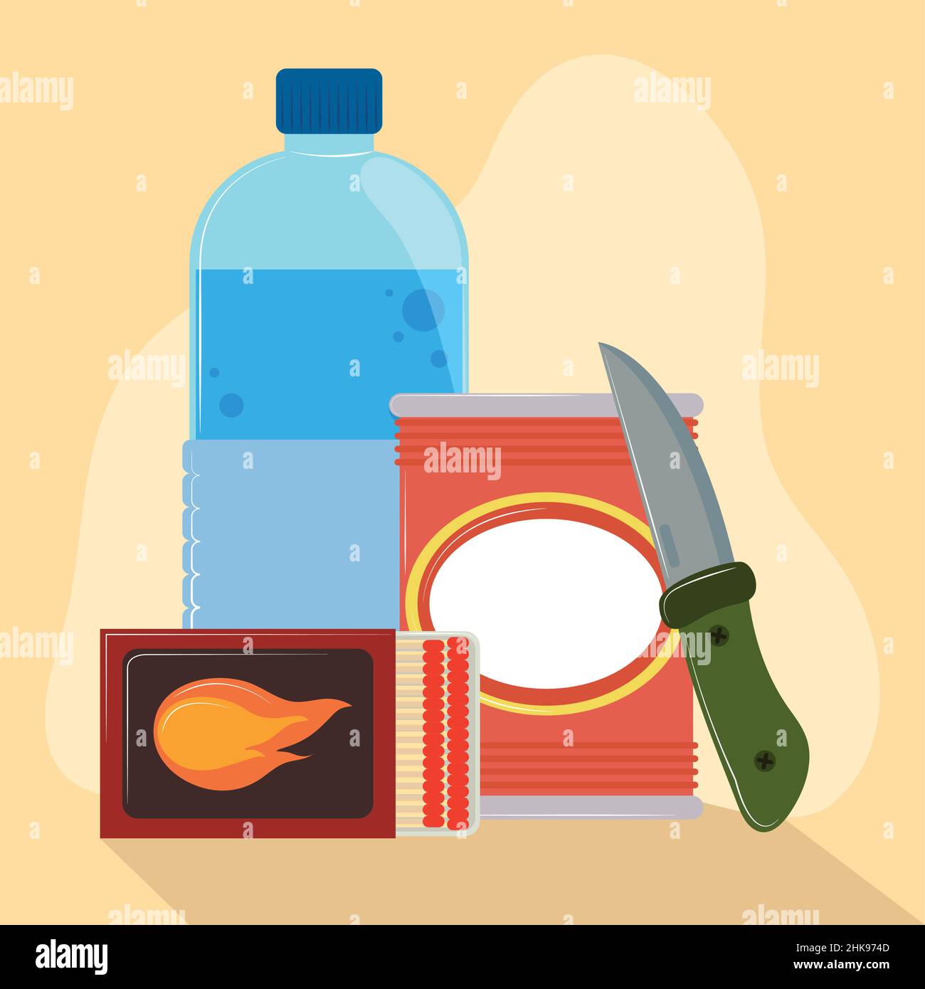 Survival Kit Cartoon