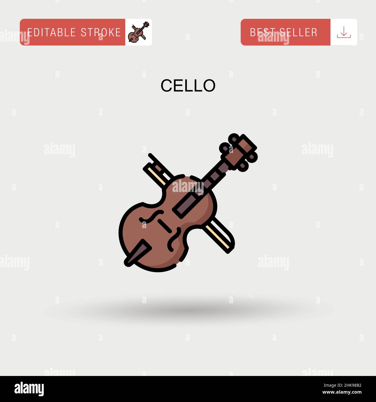 Violoncello player Stock Vector Images - Alamy