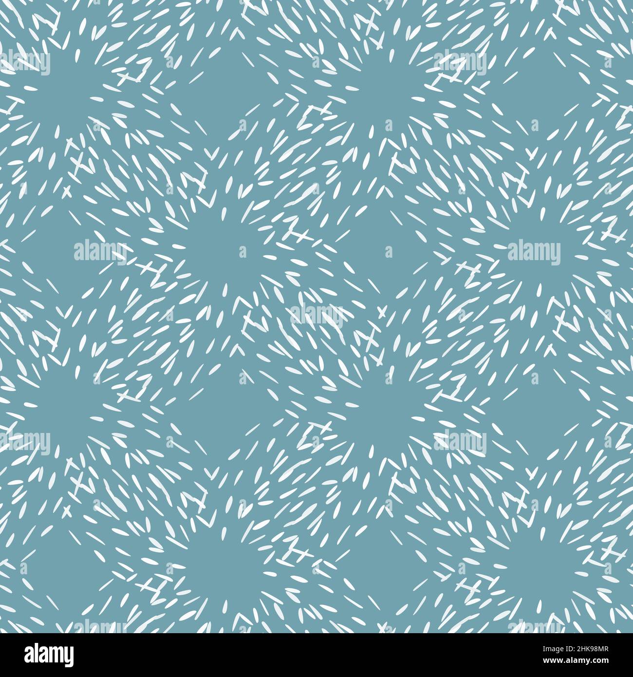 Doodle dashes seamless pattern with hand drawn. Modern abstract ...