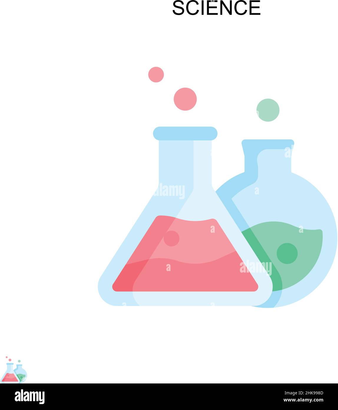 Science Simple vector icon. Illustration symbol design template for web ...