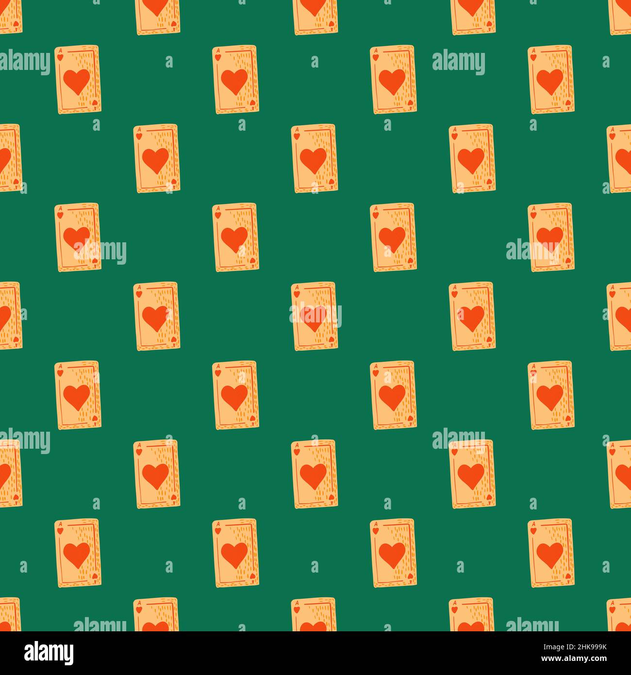 Game cards seamless pattern. Design gambling. Repeated texture in ...