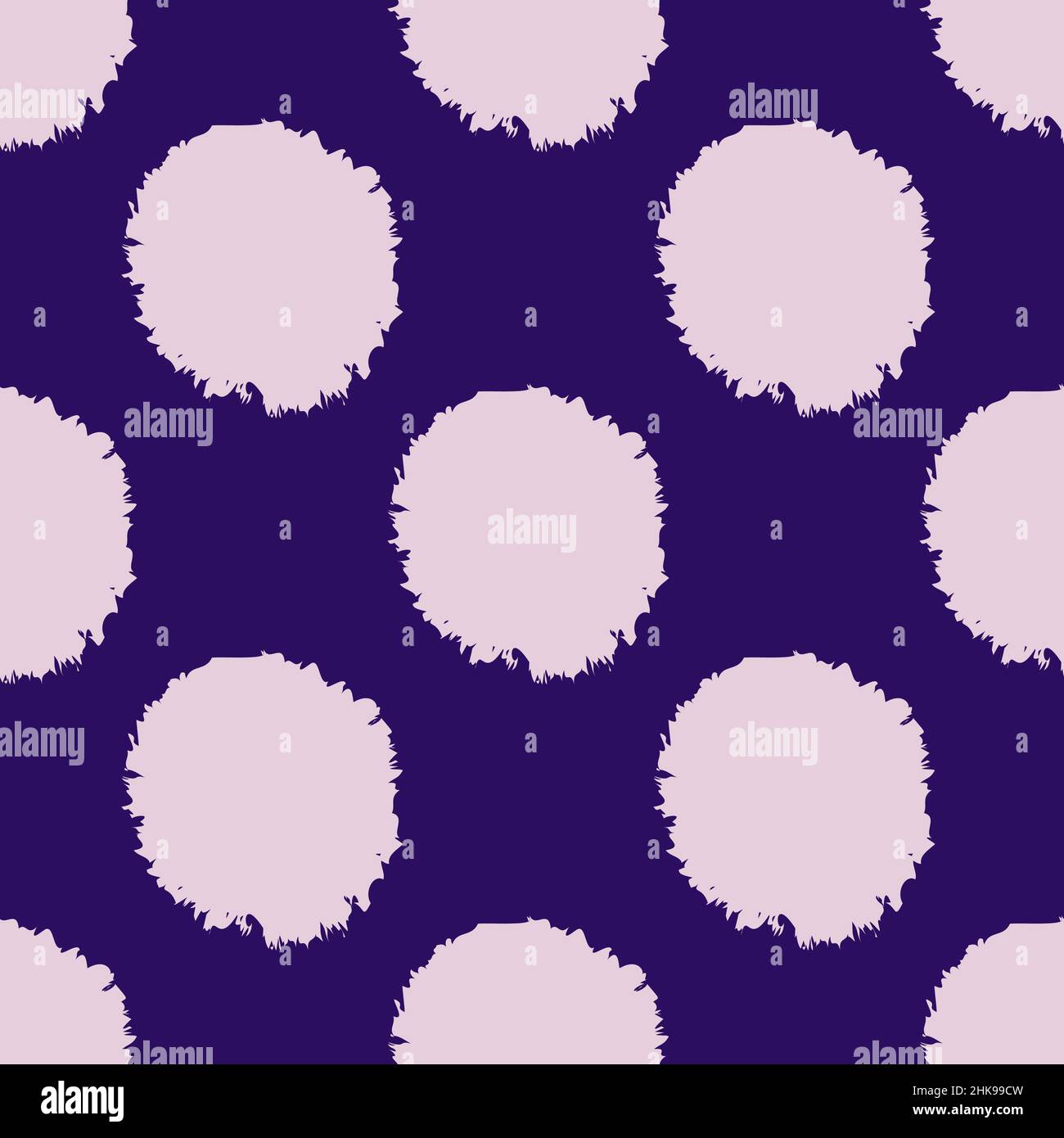 Pom poms of seamless pattern. Hand drawn cute background. Repeated ...