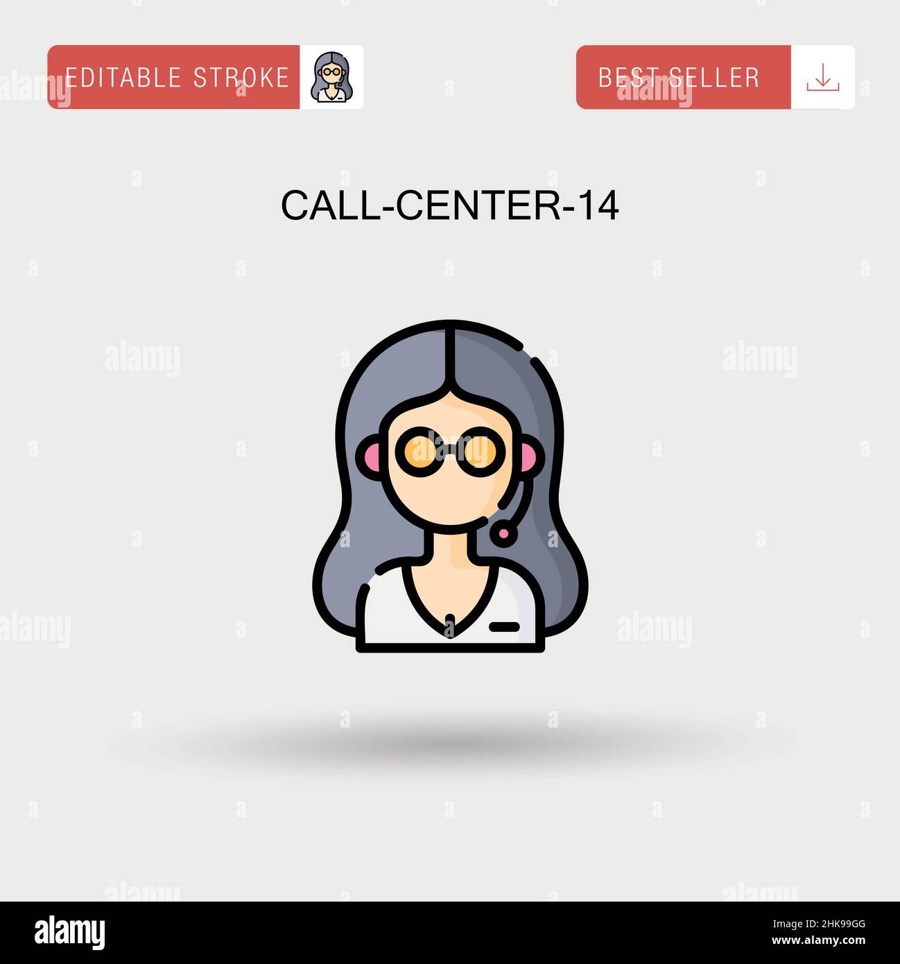 Call center vector hi-res stock photography and images - Alamy